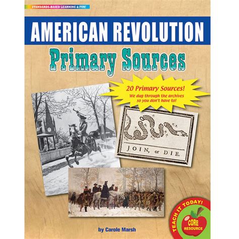 Primary Sources American Revolution Galpspame Gallopade History
