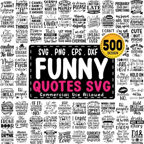 Funny Quotes Bundle Svg Sayings Svg Bundle Sarcastic Sayings Svg