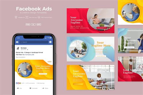 Facebook Ad Design Template Select The Template That Fits You Best