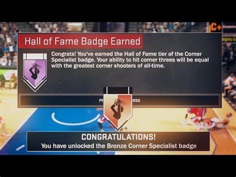 NBA K Badge Guide How To Unlock Hall Of Fame Corner Specialist U Nba Hall Of Fame