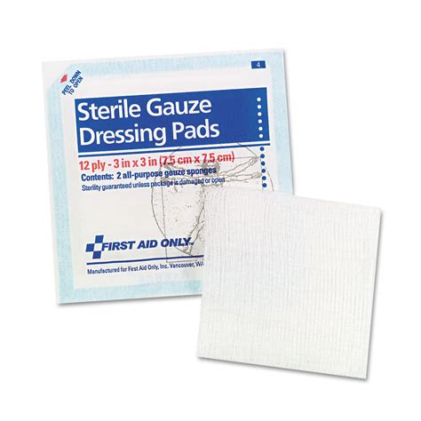 First Aid Gauze Pads Ubicaciondepersonascdmxgobmx