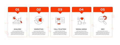 인바운드 마케팅 관련 프로세스 인포그래픽 템플릿 프로세스 타임라인 차트 선형 아이콘이 있는 워크플로 레이아웃 Z세대에 대한 스톡 벡터 아트 및 기타 이미지 Istock