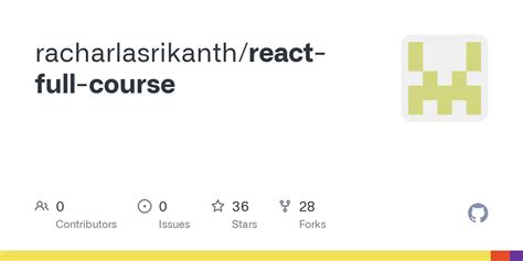 Github Racharlasrikanth React Full Course