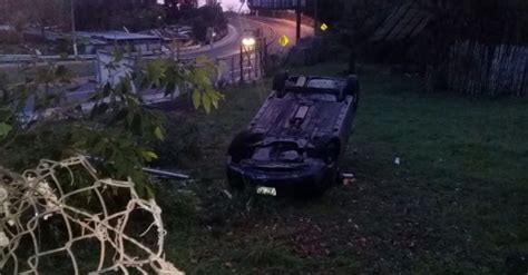 Conductora Ebria Causa Accidente De Tránsito Y Su Acompañante Pierde La