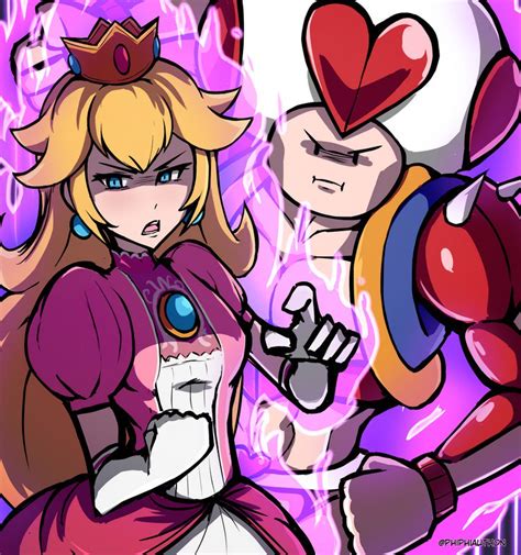 Princess Peach Toad Crazy Diamond And Red Toad Jojo No Kimyou Na