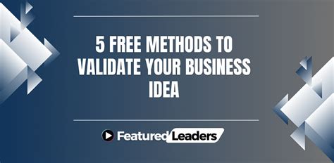 5 Free Methods to Validate Your Business Idea | by Leaders Perception | Featured Leaders | Medium