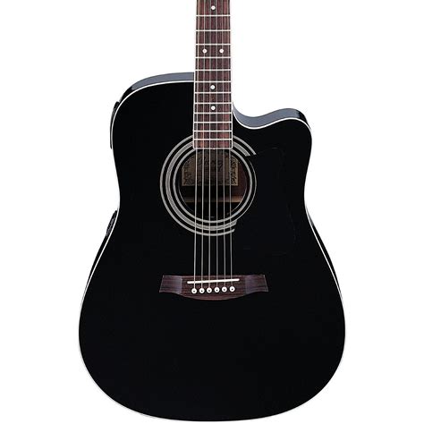 Ibanez V70ce Dreadnought Acoustic Electric Guitar Black Guitar Center