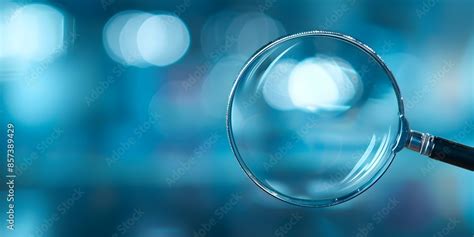 Businessman Uses Magnifying Glass To Investigate Incident For Root