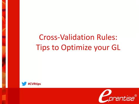 cross validation rules tips to optimize your gl pdf databases