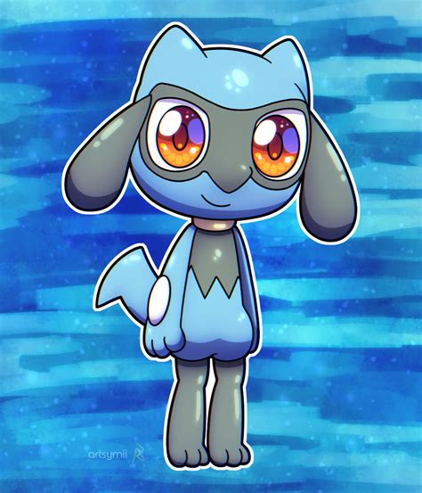 Chibi Riolu By Artsy Mii On Deviantart