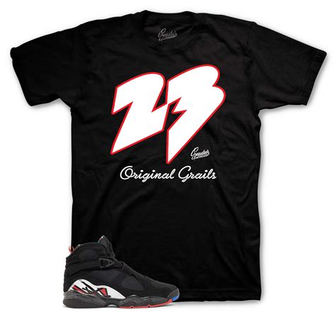 Jordan 8 Playoffs Sneaker Shirts And Tees Grails Design
