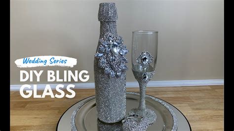 Diy Bling Wine Glass Youtube