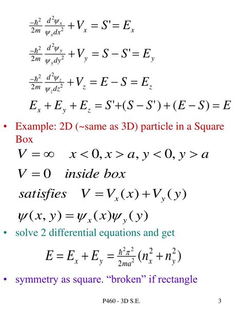 ppt 3d schrodinger equation powerpoint presentation id 297233