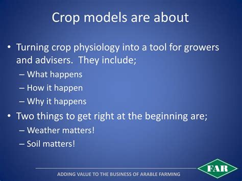 Ppt Crop Models Richard Chynoweth Chynowethrfarnz Powerpoint