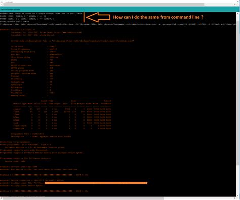 Cannot Use Avrdude In Command Line Port Changed During Sketch