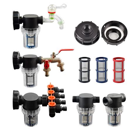 80100200 메쉬 급수 필터 12 34 1 인치 Ibc 탱크 탭 어댑터 S60 톤 배럴 조인트 관개 펌프 스트레이너