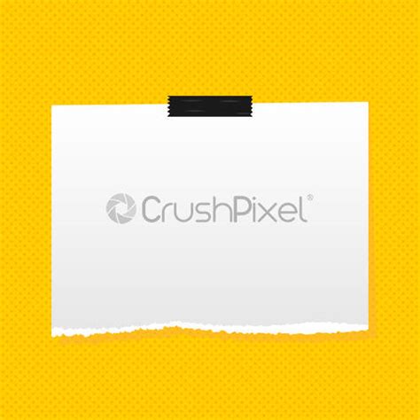 Vector Blank Sheet Of Torn Paper Edges Vector Stock Illustration