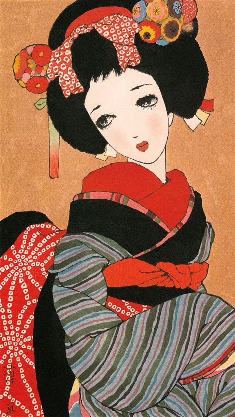 中原淳一 娘十二ヶ月絵巻 一月 鹿子帯 Nakahara Junichi Musume 12 Emaki 01 Kanoko Obi