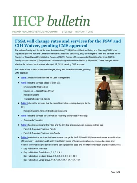 Ihcp Bulletin 3 18 20 Health Care Public Health