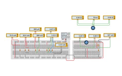 Circuit Design Resistors In Series And Parallel Tinkercad