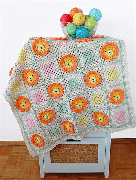 CROCHET PATTERN Lion Granny Square PDF Pattern Step By Step Etsy