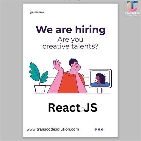 Reactdeveloper Techopportunities Reactjs Developerjob Transcodezy