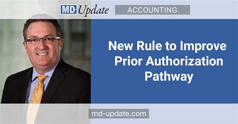 New Rule To Improve Prior Authorization Pathway Md Update