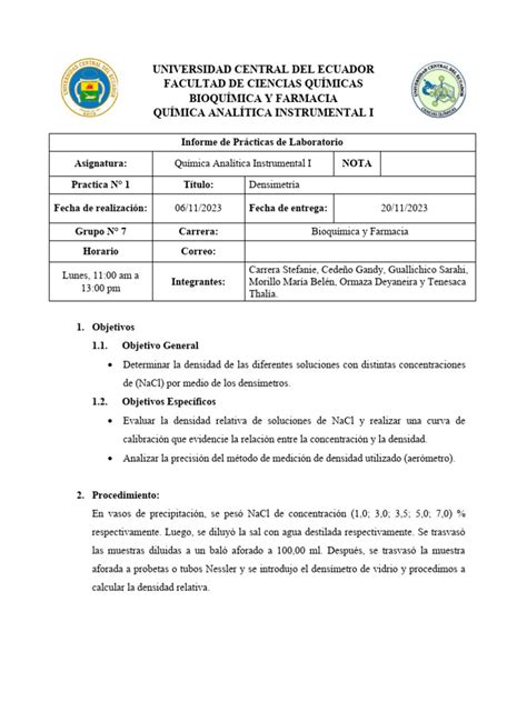 Densimetría P1 Pdf