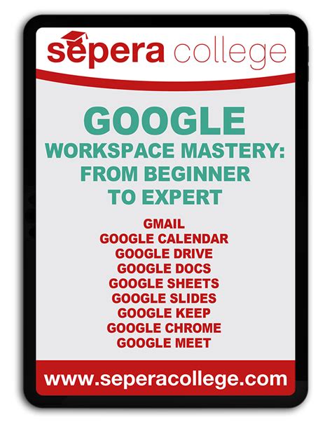 Google Workspace Mastery From Beginner To Expert Sepera College