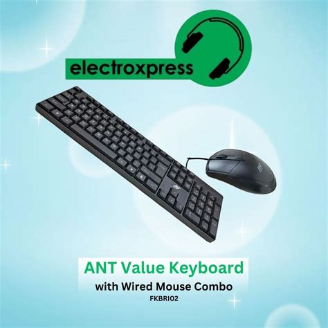 ANT Value Keyboard With Wired Mouse Combo At Piece Logitech Keyboard Mouse Combo In