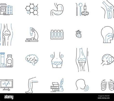 Counseling Clinic Line Icons Collection Therapy Support Wellness