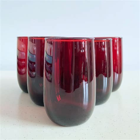 Royal Ruby Glass Etsy