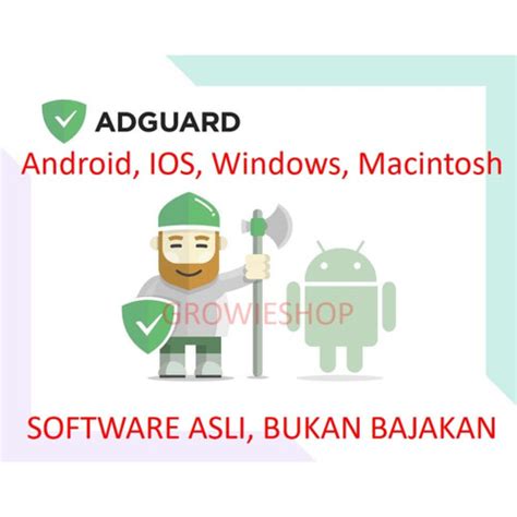 Jual Aplikasi AdGuard Pemblokir Iklan Android Iphone Windows Mac