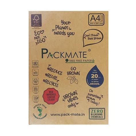 Packmate Gold Unbleached Natural Shade Brown Copier 100 Recycled