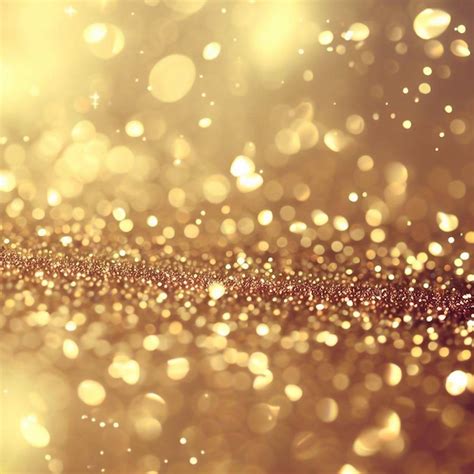 Абстрактный золотой блеск искрится боке светлый фон Премиум Фото