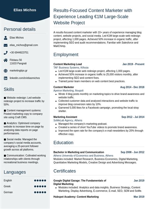 How To Structure Resume Sections Jobseeker