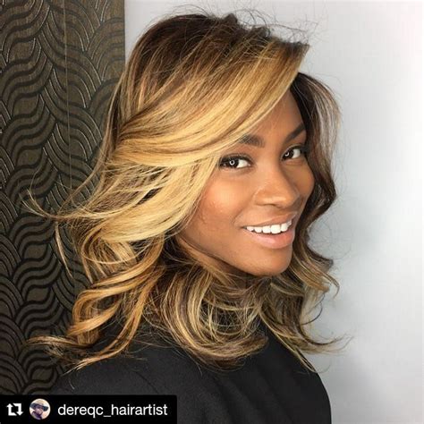 Style From Dereqc Colored Hair Tips Hair Color Highlights Honey