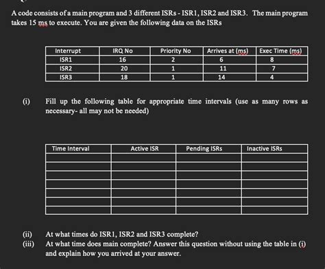 Solved A Code Consists Of A Main Program And 3 Different