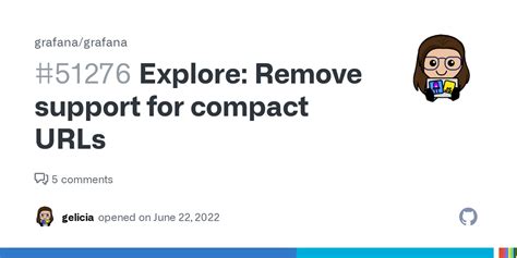 Explore Remove Support For Compact Urls · Issue 51276 · Grafana