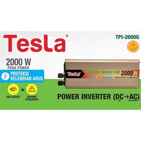 Jual Power Inverter Tesla Dc To Ac 2000w Tpi 2000g Shopee Indonesia