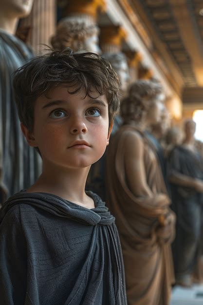 La Vida De Los Niños En La Antigua Grecia Foto Gratis