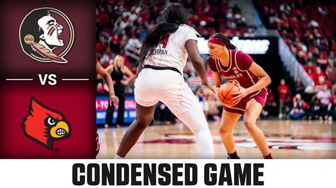Florida State Vs Louisville Condensed Game 2023 24 Acc Womens