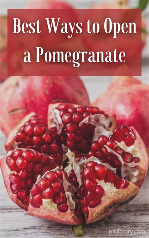 How To Open A Pomegranate MK Library Atividade Dia Da Agua Frutas