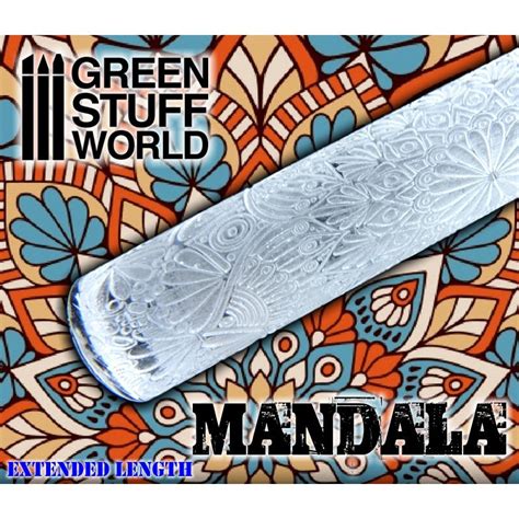 Green Stuff World Texture Rolling Pin Mandala At Mighty Ape Nz