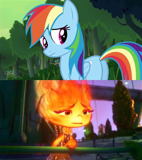 Rainbow Dash Feels Sorry For Ember Lumen By Geononnyjenny On Deviantart