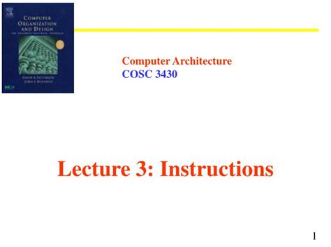 ppt computer architecture cosc 3430 powerpoint presentation free