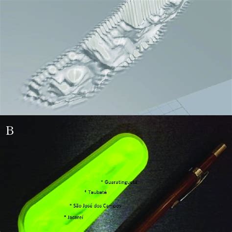 Subsurface Models Of A Structural Contours B Physical 3d Model Of