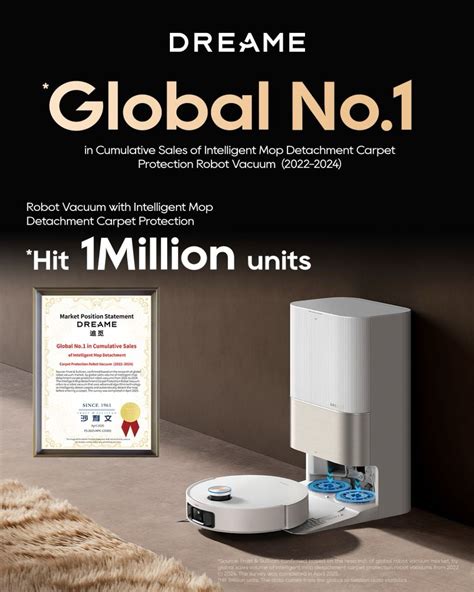 🏆 Dreame — Global No1 In Sales Of Robot Vacuums With Intelligent Mop