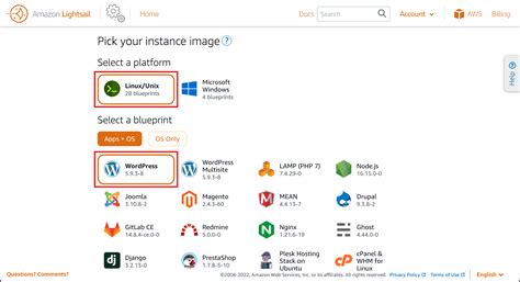 Launch And Configure A Wordpress Instance With Amazon Lightsail