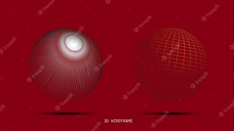 Premium Vector 3d Silver Wire Frame Variation Set Vector